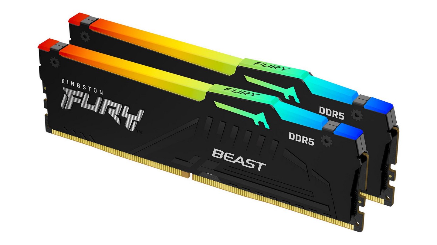 RAM Kingston Fury Beast RGB 32GB 2x16GB 5200MHz CL40 DDR5 RAM Kingston Fury Beast RGB 32GB 2x16GB 5200MHz CL40 DDR5